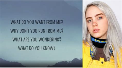 Billie Eilish Bury Friend Lyrics YouTube