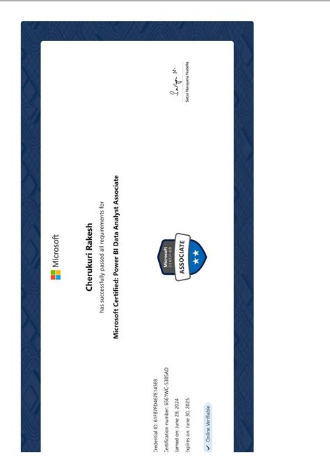 Rakesh Cherukuri On Linkedin Powerbi Dataanalyst Certification Careergrowth Datascience…