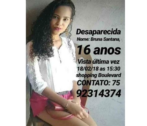 Estudante de 16 anos desaparece em Feira de Santana após marcar