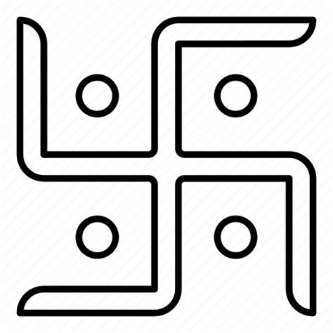 Culture Deepavali Festival Traditional Swastika Icon Download On