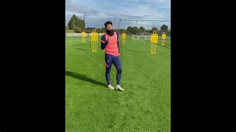 Son Heung Min Tottenham Fc Bicycle Kick During Football Training
