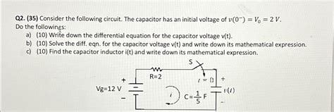 Q2 35 Consider The Following Circuit The Chegg