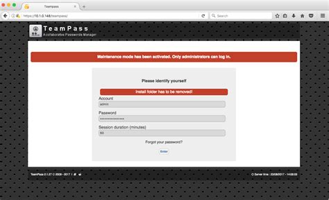Install Finalisation Error But No Errors Visible · Issue 1877 · Nilsteampassnetteampass · Github