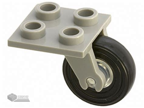 LEGO 2415c01 Plate Modified 2 X 2 Thin Met Plane Single Wheel