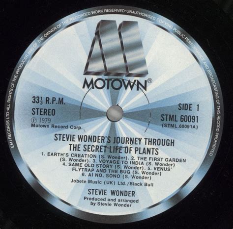 Stevie Wonder Journey Through The Secret Life Of Plants Uk 2 Lp Vinyl
