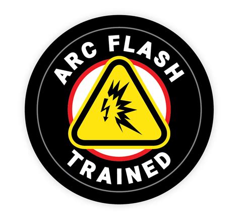Arc Flash Trained Hard Hat Sticker