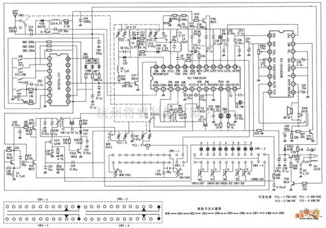 无线接收中的德生119700型调频电视伴音中波短波高灵敏度l2波段立体声收音机电路图 将睿