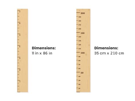 Growth Chart Ruler Svg Laser Cut Template Cnc Cutting File Etsy