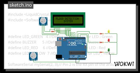 Waterlevel Sesnor Wokwi Esp32 Stm32 Arduino Simulator