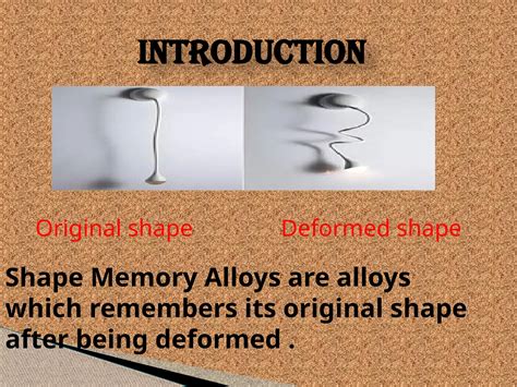 Presentation Of Shape Memory Alloy Pptx