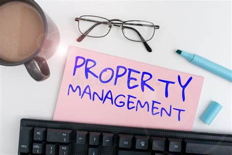 Writing Displaying Text Property Management Business Idea Overseeing