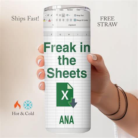 Freak In The Sheets Tumbler Excel Cup Excel Tumbler Freak In The