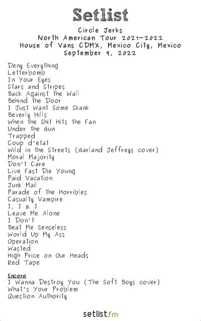 Circle Jerks House Of Vans México Me Hace Ruido