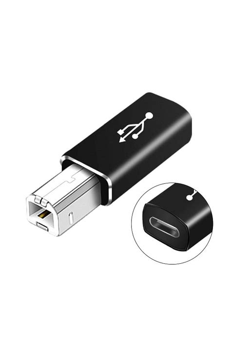 Nephy Usb Type C Female To Usb B Male Adapter For Scanner Printer Midi