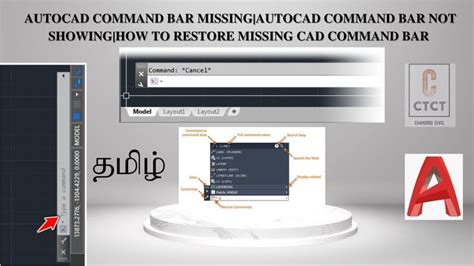 Autocad Command Bar Missing How To Restore Cad Commands Not Showing