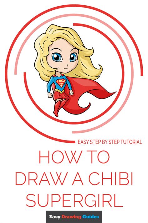How To Draw A Chibi Supergirl Really Easy Drawing Tutorial