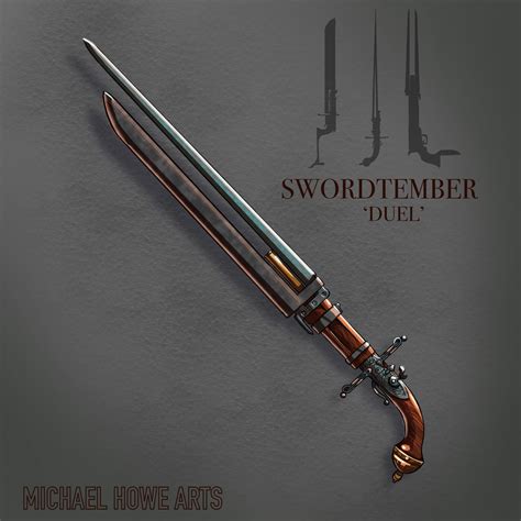steampunk sword drawing