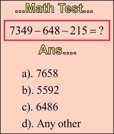 Brain Teaser Game Maths Picture Equation Puzzle