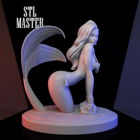 Little Mermaid 3d Print Stl File For 3d Printing Instant Download