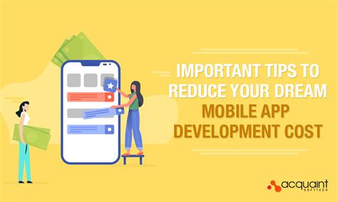 How To Reduce Your Dream Mobile App Development Cost Important Tips Mobile Application