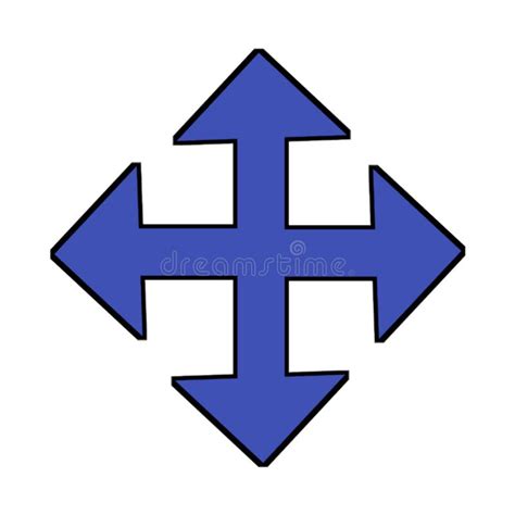 The Arrow Symbol Indicates Direction Stock Illustration Illustration