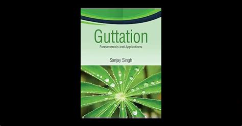 GUTTATION FUNDAMENTALS AND APPLICATIONS Padhega India