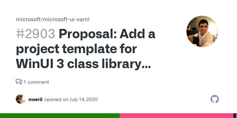 Proposal Add A Project Template For Winui 3 Class Library Targeting