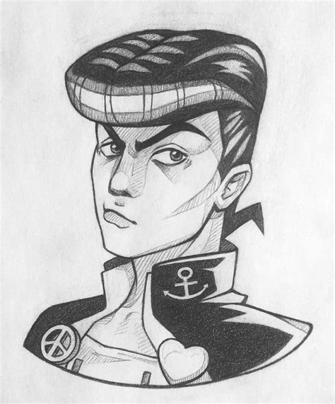 I Drew Josuke Enjoy🥳 Fanart Rstardustcrusaders