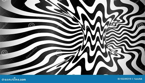Vector Abstract Wavy Stripes Optical Illusion Background Stock Vector Illustration Of Magic