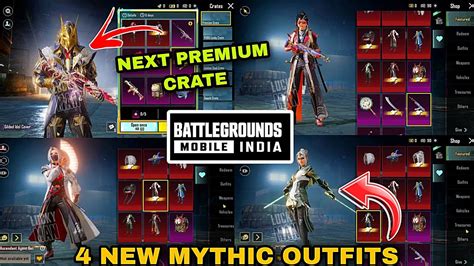 Bgmi Next Premium Crate Release Date 4 New Mythic Outfits Bgmi 25