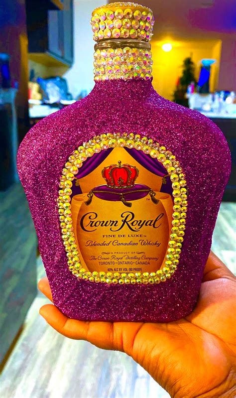 Custom Bling Crown Royal Bottle Etsy