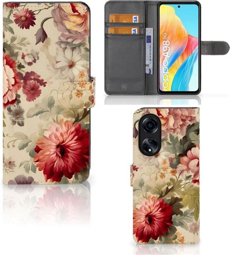 Hoesje Geschikt Voor OPPO A98 5G Bloemen Bol