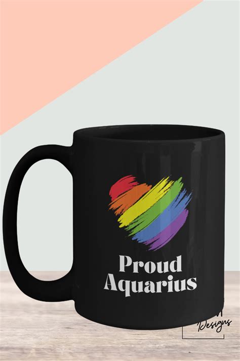 Lgbtq Ts Rainbow Zodiac Cup Gay Pride Queer Equality T Birthday