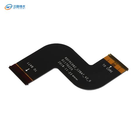 Polyimide FPC Flex Circuit Boards FPCB Immersion Gold Flexible PCB With Black Coverylayer PCB