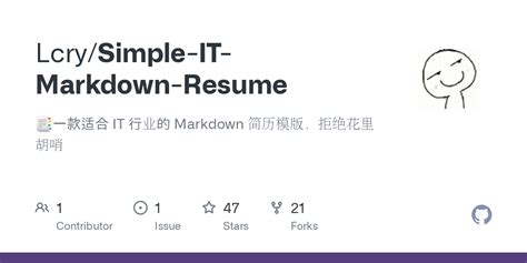 Simple IT Markdown Resume Resume Md At Master Lcry Simple IT Markdown Resume GitHub