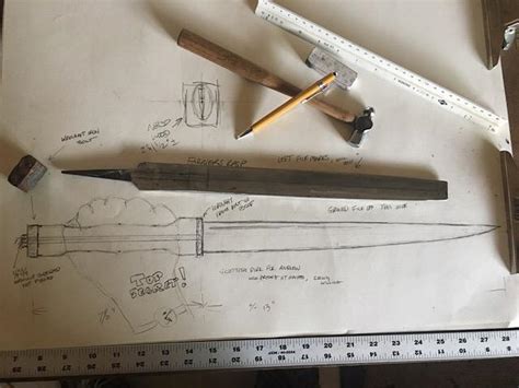 Dirk Build Step By Step Knife Making I Forge Iron