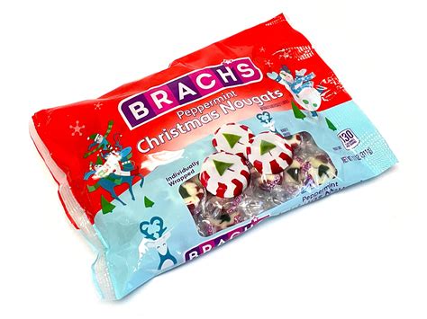 Christmas Peppermint Nougats By Brachs 11 Oz Bag