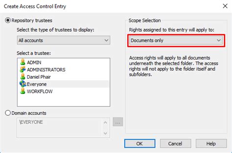 Access Rights To Apply To A Folder And Then To A Document Separately Laserfiche Answers
