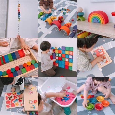 1歳半～2歳にオススメ。カラフルで可愛い海外製の木の知育おもちゃ おもちが笑えば おもちゃ 収納 おしゃれ おもちゃ こども おもちゃ