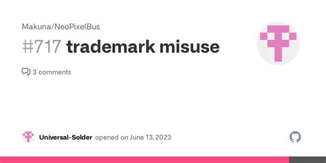 Trademark Misuse Issue Makuna Neopixelbus Github