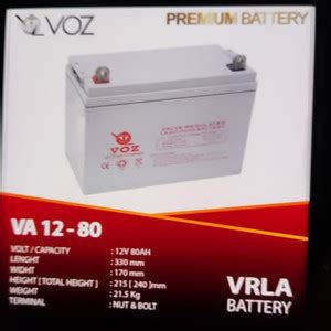 Jual Aki Baterai Accu VOZ 80Ah 80 Ah 80ampere Ampere 12V 12 Volt 12volt
