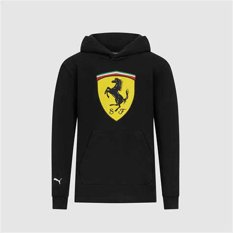Kids Logo Hoodie - Scuderia Ferrari F1 | Fuel For Fans