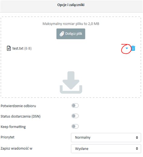 Bug In Options Dropdown Button For Attachments Issue
