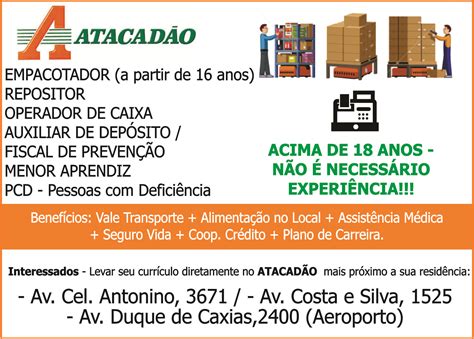 Jornal Meu Emprego Ms Vaga Oportunidade Atacadão