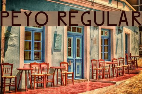 Peyo Regular Font