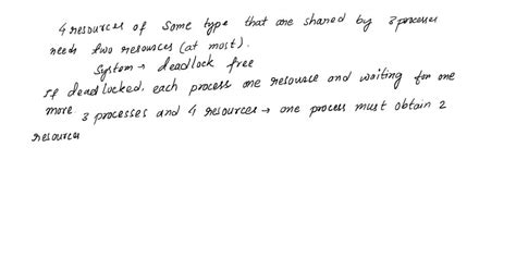 solved consider the following state of a system with four processes