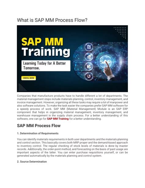 Ppt What Is Sap Mm Process Flow Powerpoint Presentation Free