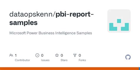 Github Dataopskenn Pbi Report Samples Microsoft Power Business