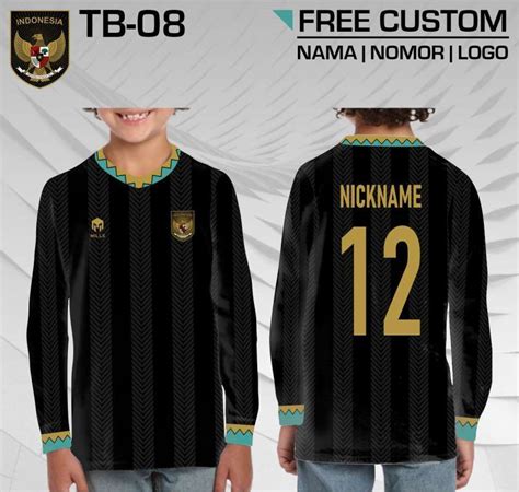 Promo Jersey Bola Timnas Indonesia Terbaru Baju Kaos Anak Lengan Panjang Diskon Di Seller