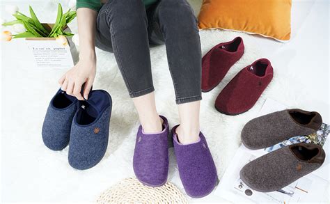 Chaussons Femme Homme Pantoufle Feutrés Hiver Chaud Fermé Maison